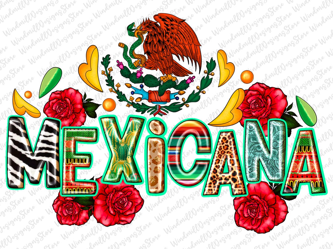 Mexicana Png Sublimation Design Download, Mexico Png, Mexican Flag Png ...