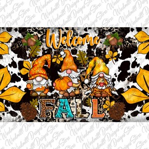 Fall License Plate Template Pngfall Sublimation Designgnome - Etsy
