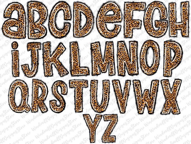 Fall Doodle Alphabet Bundle, Thankful Life PNG Letters,sublimation ...