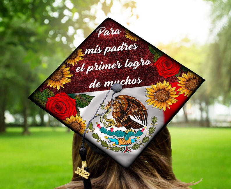 Mexican Senior Graduation Cap Pnggraduation Hat Pngmexico - Etsy
