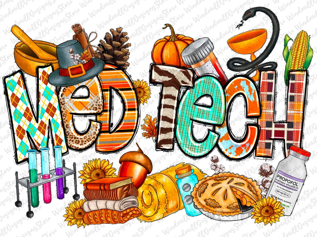 Med Tech Fall Png, Medical Technician Nurse Life,sublimation, Med Tech ...