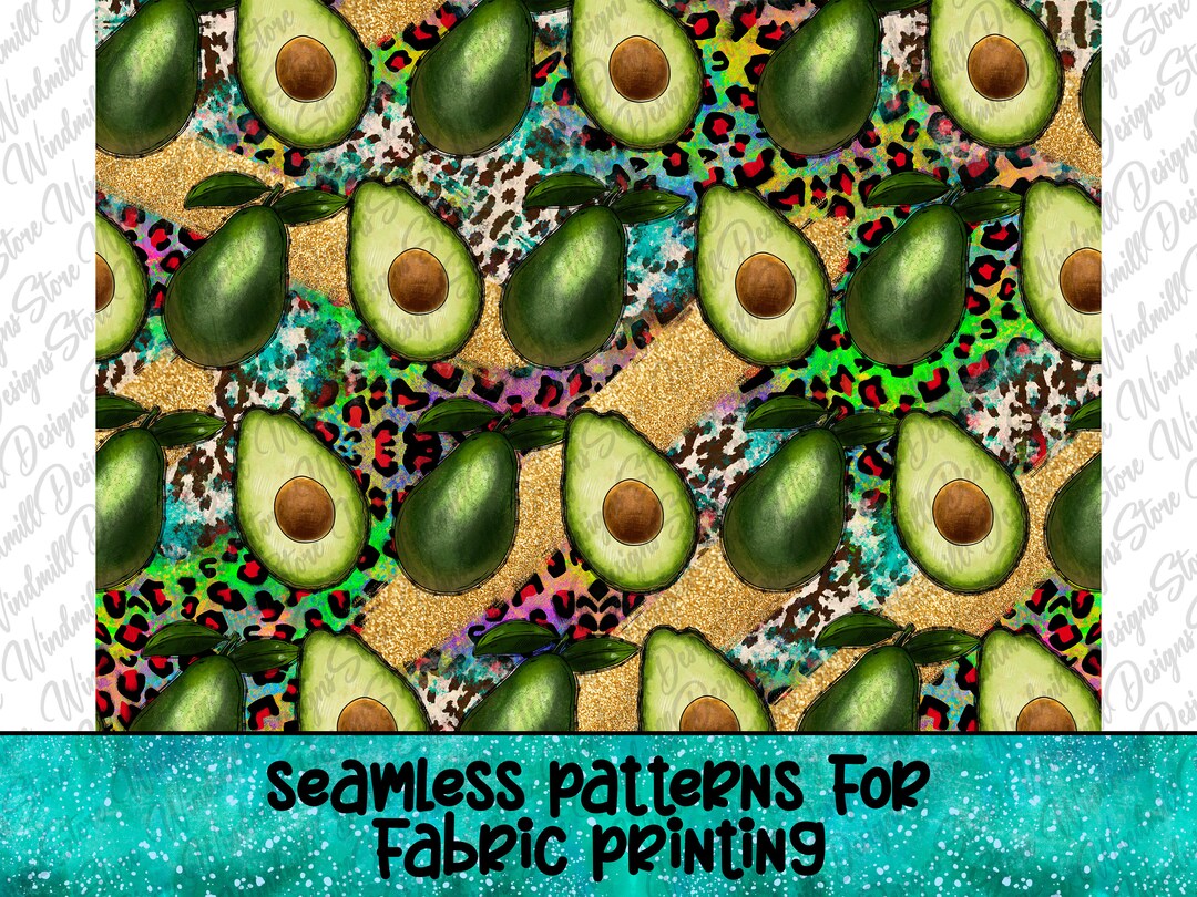 Avocado Seamless Pattern,avocado Seamless Pattern Png Sublimation ...