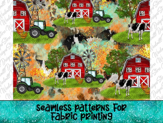 Farm Seamless Patternsublimation Design Pngwestern Seamless - Etsy
