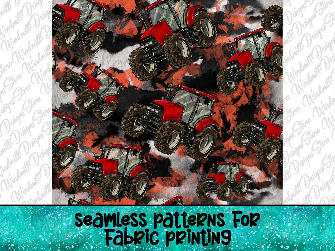Tractor Seamless Pattern,tractor Sublimation Design Png,tractor Pattern ...