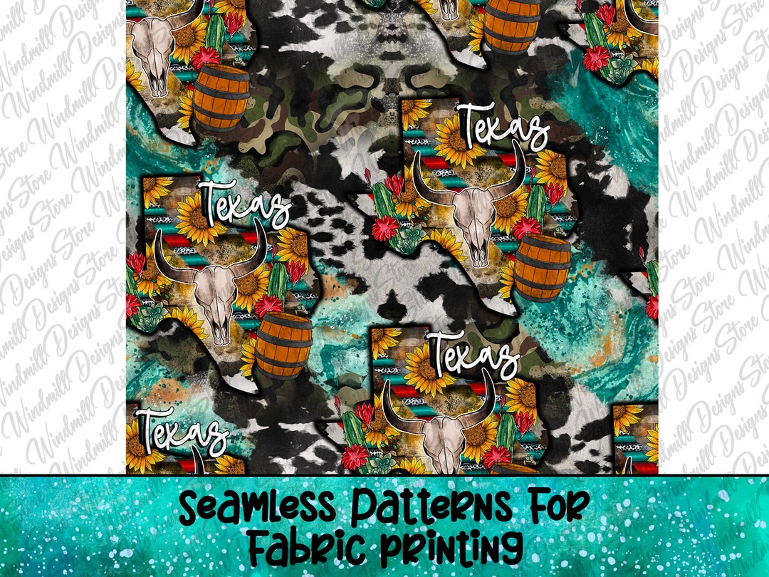 Texas Seamless Pattern,texas Sublimation Design Png,texas Seamless ...