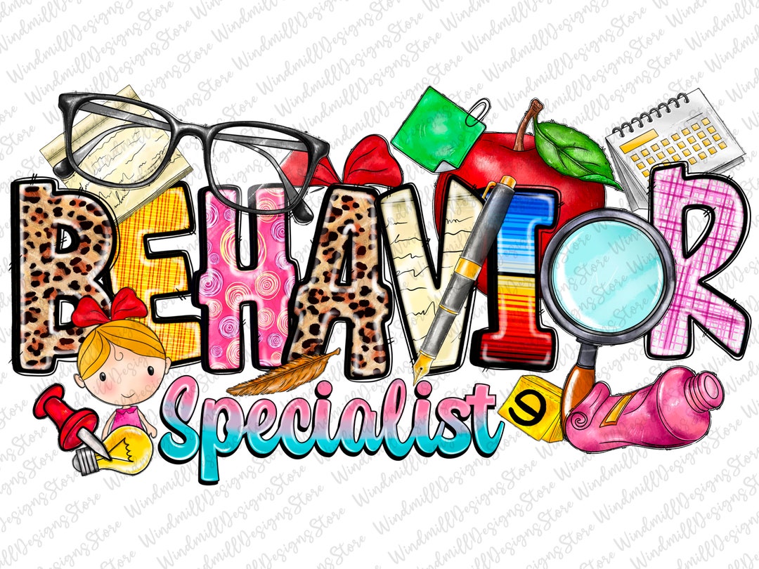 Behavior Specialist Sublimation PNG Design, Behavior Therapist ...
