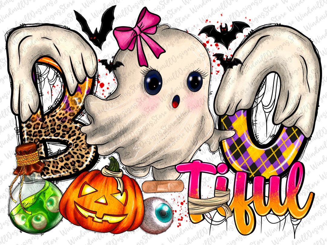 Miss Boo Tiful Png, Bootiful Png, Ghost Png, Halloween Png, Kids ...