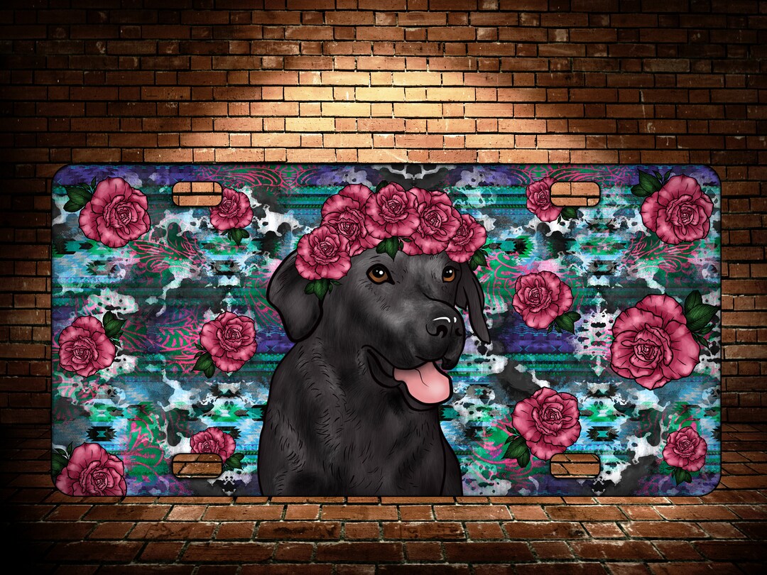Labrador Dog License Plate Sublimation Designlabrador Dog - Etsy