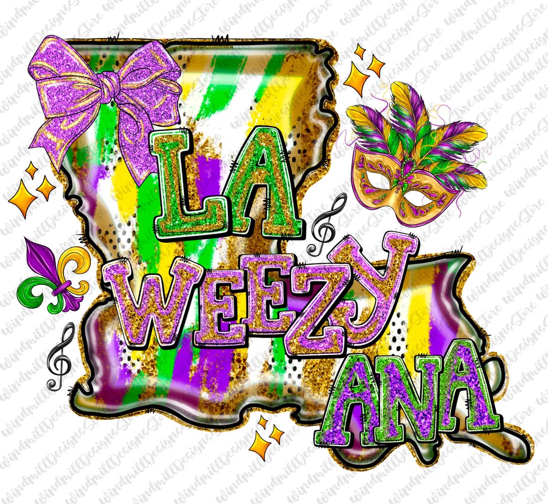 La Weezy Ana Mardi Gras Png, Fat Tuesday, Mardi Gras Louisiana Map ...