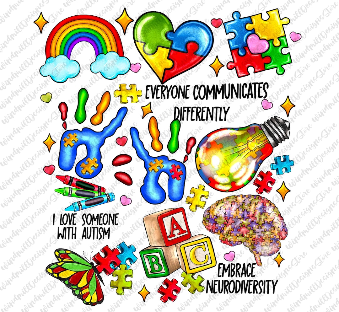 Everyone Communicates Differently Png, Autism Png, Autism Month Png ...