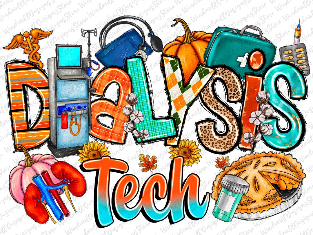 Dialysis Crew Png Sublimation Design, Fall Vibes, Fall Design, Dialysis ...