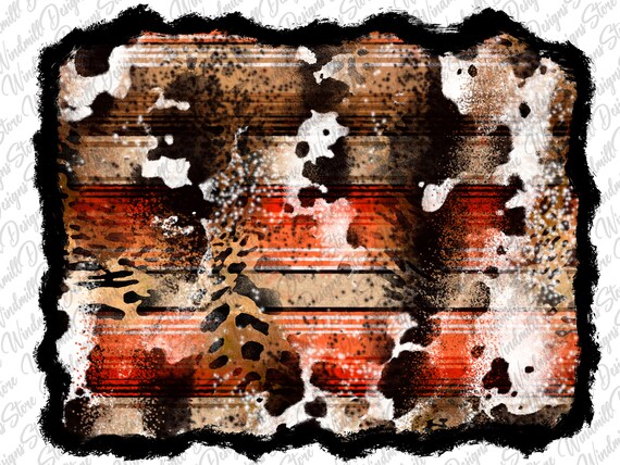 Western Cowhide Background Png Sublimation Design Western | Etsy