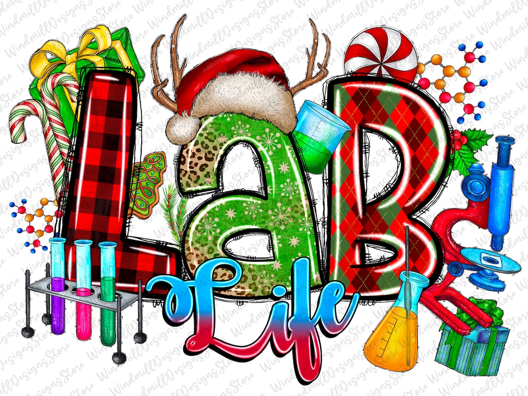 Christmas Lab Tech Png Sublimation Design, Holidays, Lab Technician Png ...