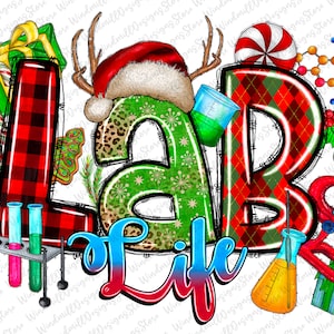 Christmas Lab Tech Png Sublimation Design, Holidays, Lab Technician Png ...
