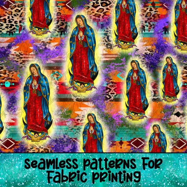 Virgin Mary Fabric - Etsy