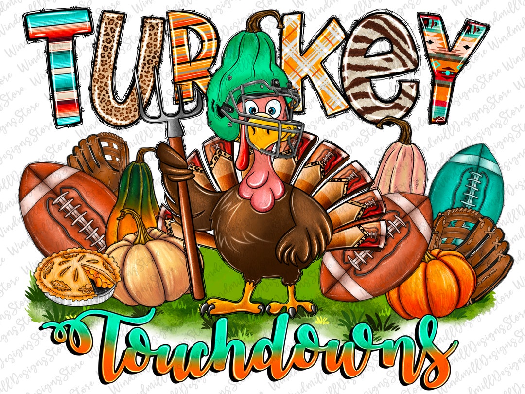 Turkey and Touchdowns Png, Pumpkin Clipart, Leopard Pumpkin,football ...