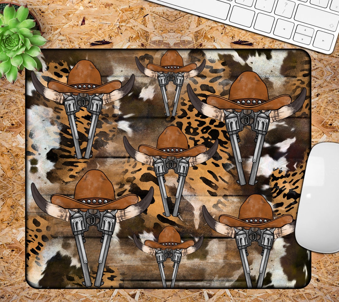 Western Gun Mouse Pad Png Sublimation Designgun Mouse Pad - Etsy