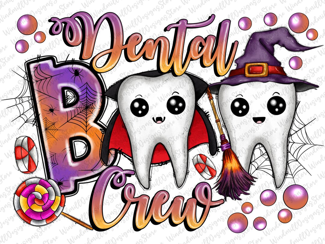 Dental Boo Crew Nurse Halloween Png Boo Boo Crew Png - Etsy