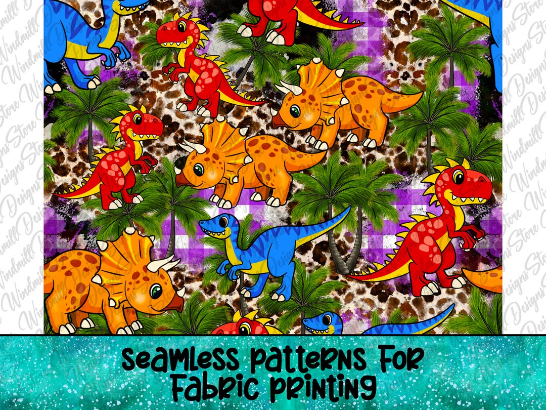 Dinosaurs Seamless Pattern, Dinosaurs Design, Dinosaurs Pattern ...
