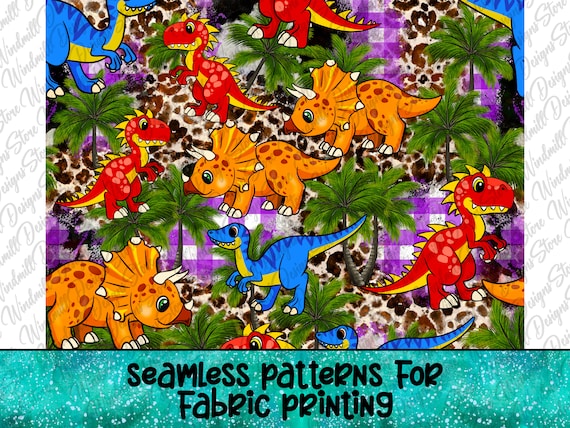 Dinosaurs Seamless Pattern Dinosaurs Design Dinosaurs - Etsy