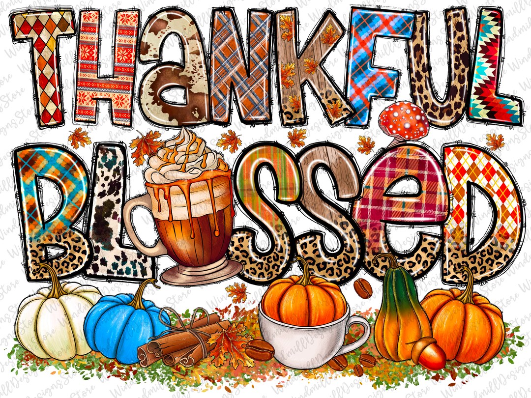 Thankful Blessed Gnomes Png Sublimation Designs Downloads - Etsy