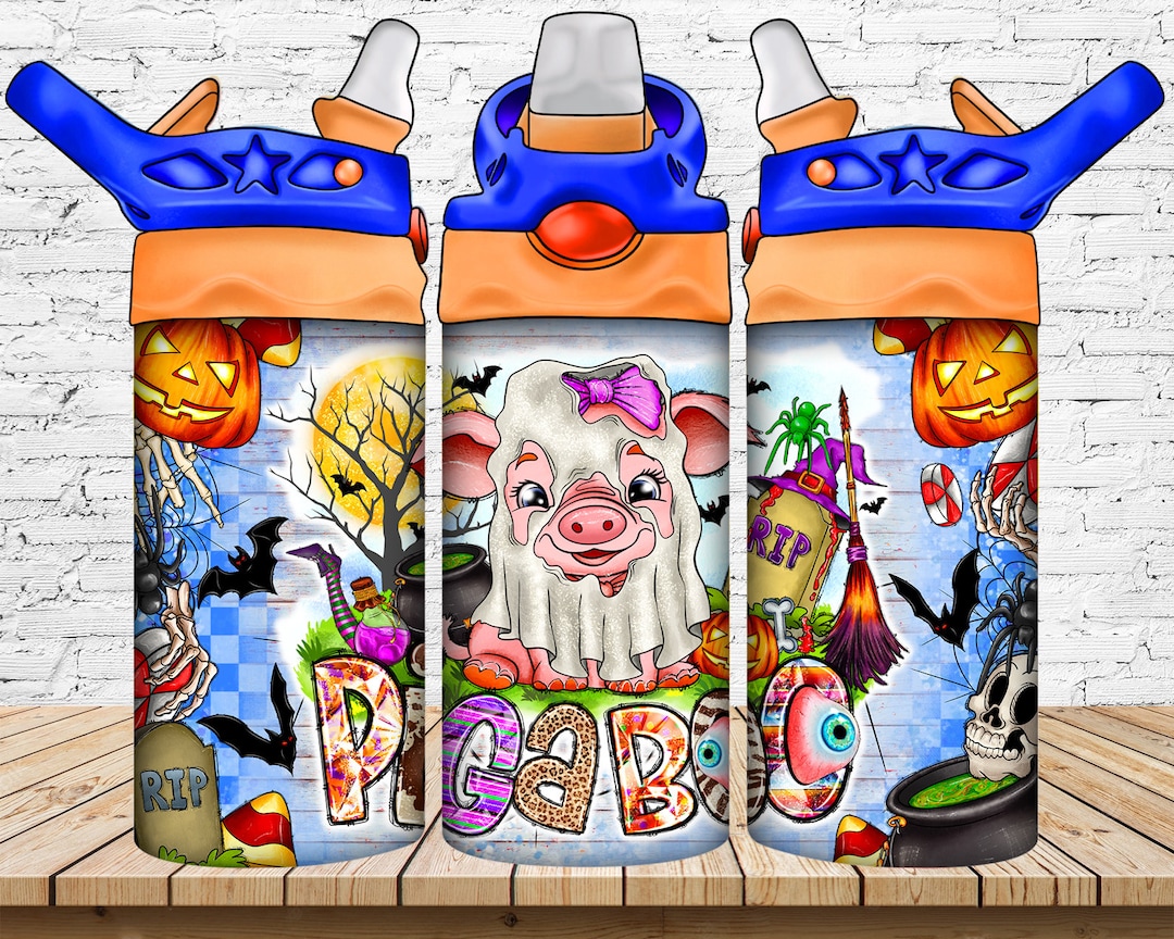 Pig a Boo Sippy Cup Sublimation Design, 12oz Sublimation,12oz Sippy ...
