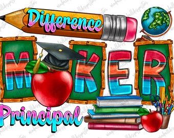 Principal Sublimation PNG Assistant Principal Back to - Etsy