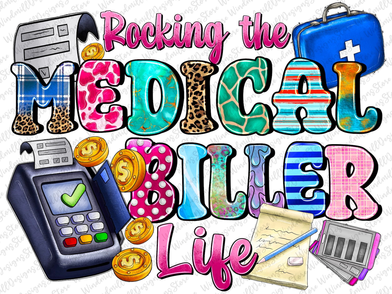 Medical Coder Png Sublimation Design Download, Medical Coding Png ...