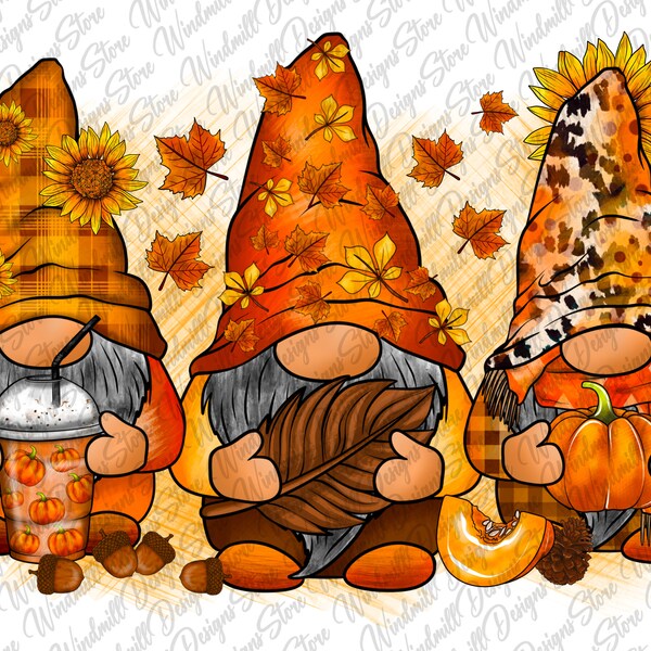 Fall Gnome Png - Etsy