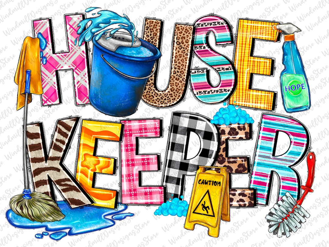 Western Housekeeper Life Png Sublimation Design,housekeeper Equipment ...