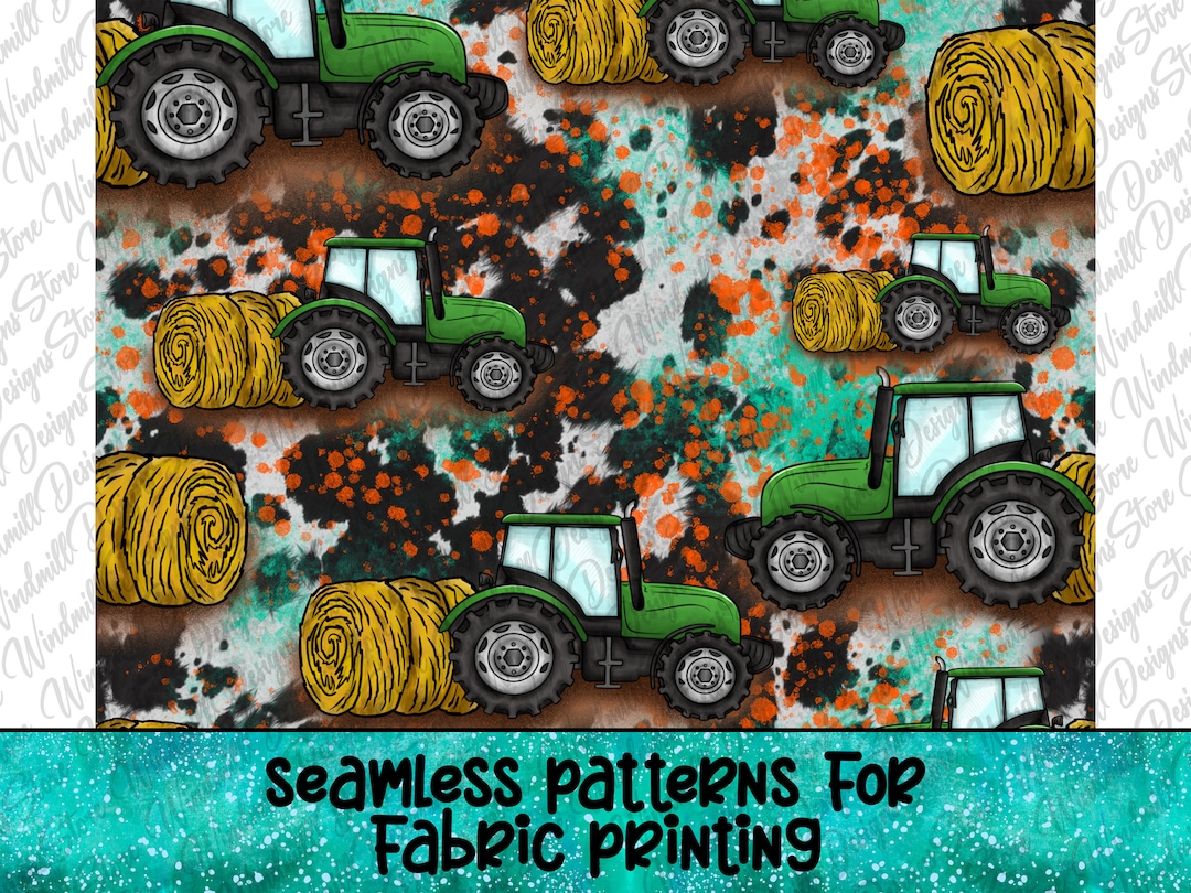 Tractor Seamless Pattern,tractor Sublimation Design Png,tractor Pattern ...