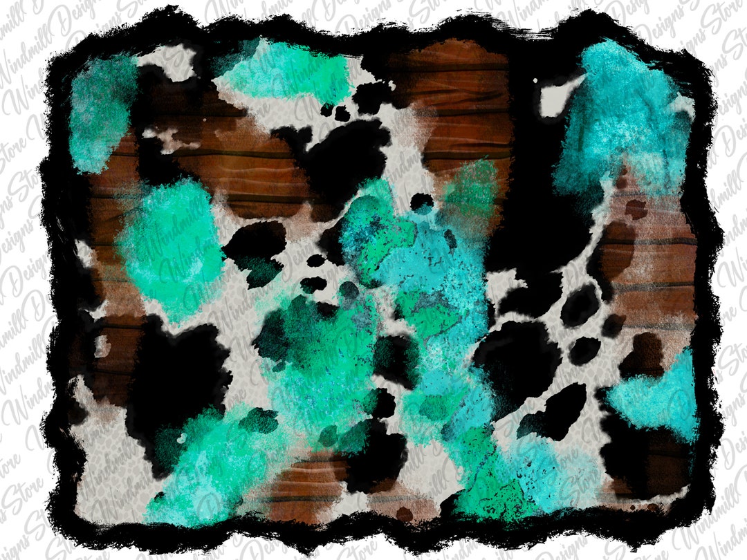 Western Cowhide Background Png Sublimation Design, Western Design Png ...