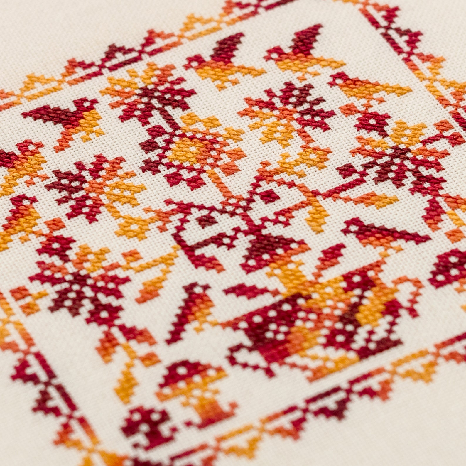 Digital Cross Stitch Pattern patchwork Calendar Owlforest - Etsy