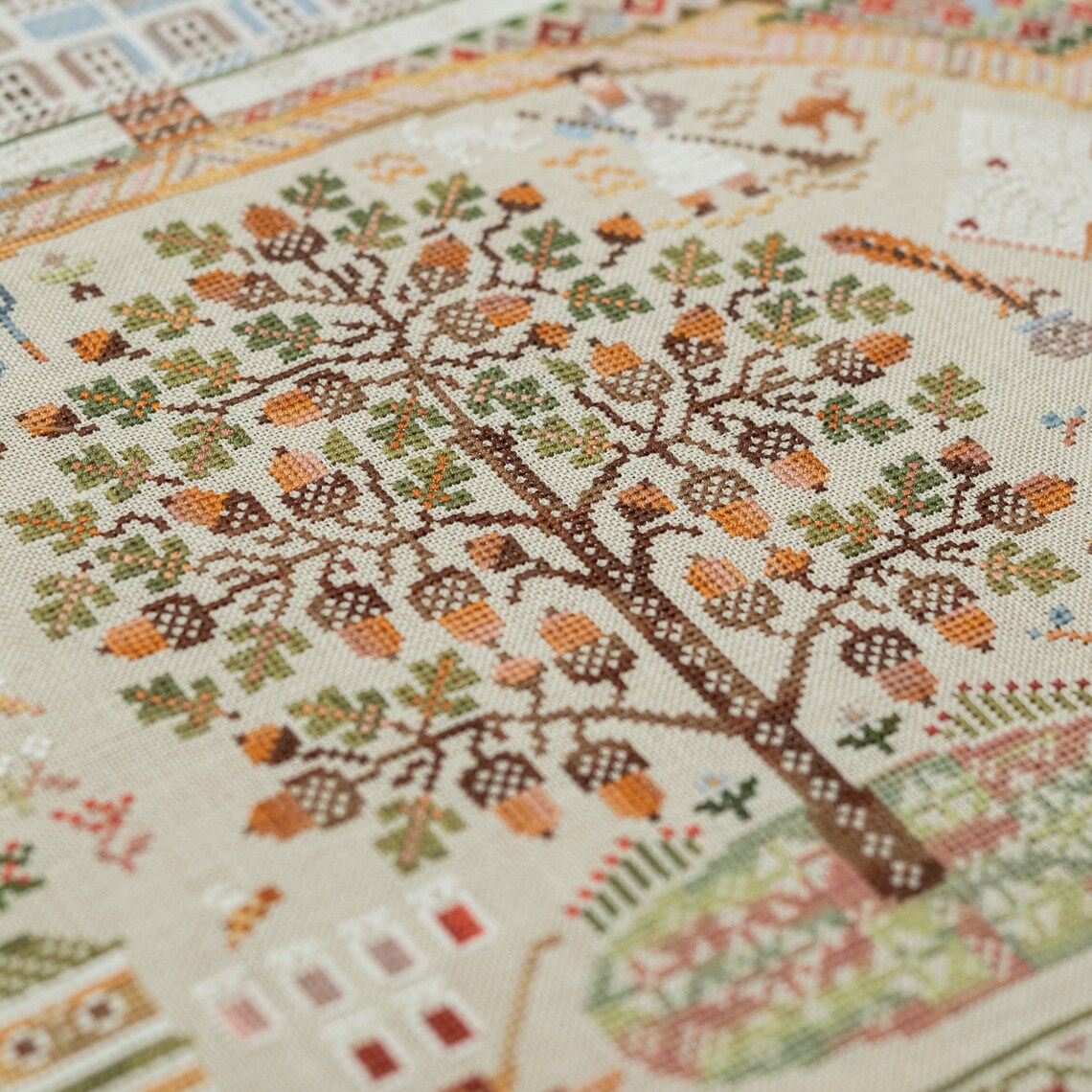 Digital Cross Stitch Pattern “noble Country Estate” Owlforest - Etsy