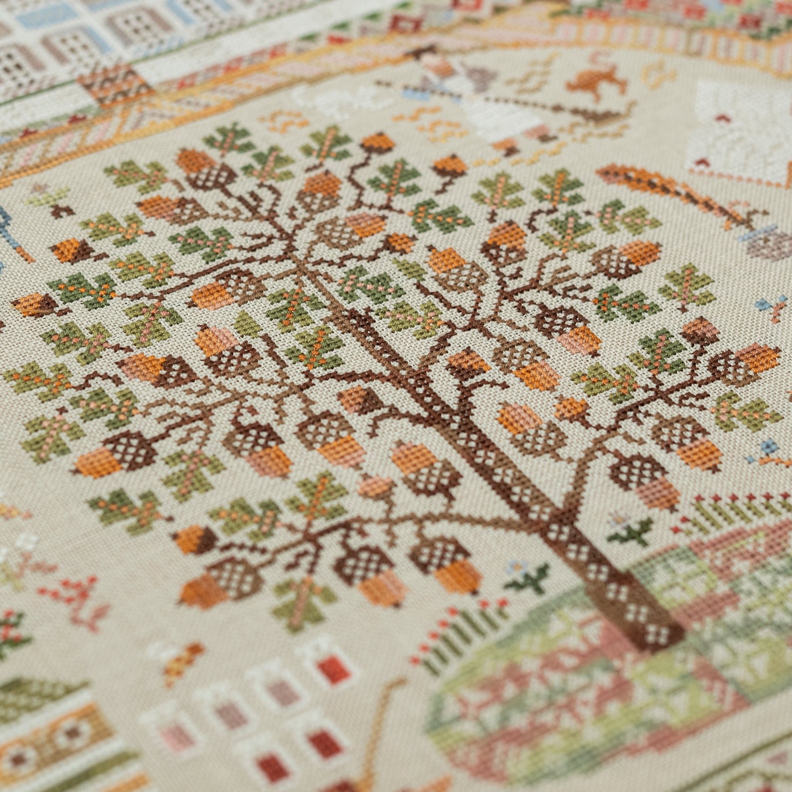 Digital Cross Stitch Pattern “noble Country Estate” Owlforest - Etsy