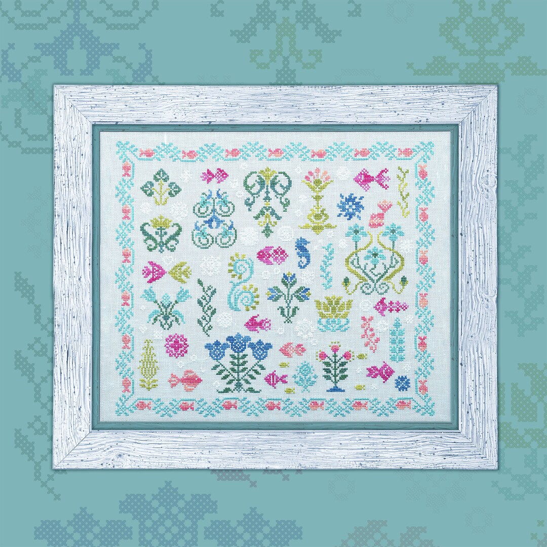 Digital Cross Stitch Pattern “underwater Garden” Owlforest - Etsy
