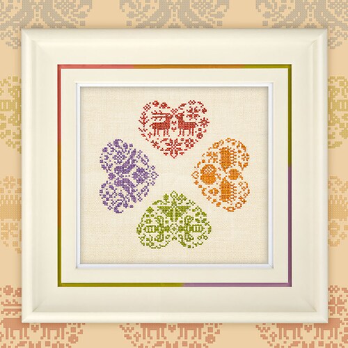 Digital Cross Stitch Pattern titmice Owlforest | Etsy