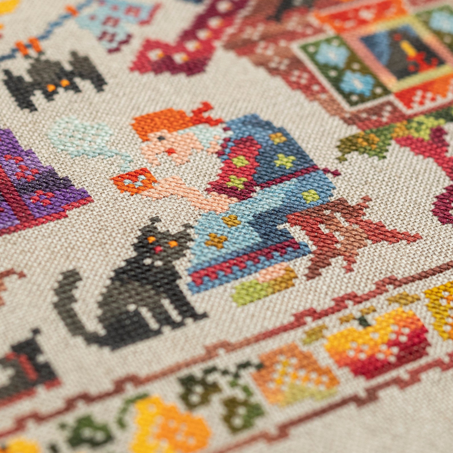 Digital Cross Stitch Pattern october Mood Owlforest - Etsy