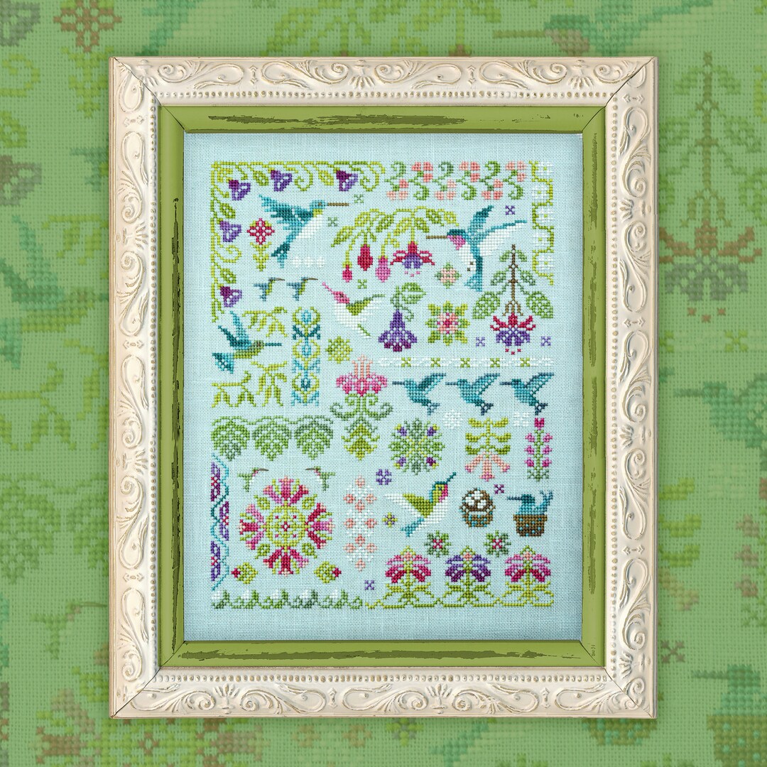 Digital Cross Stitch Pattern “hummingbirds” Owlforest - Etsy