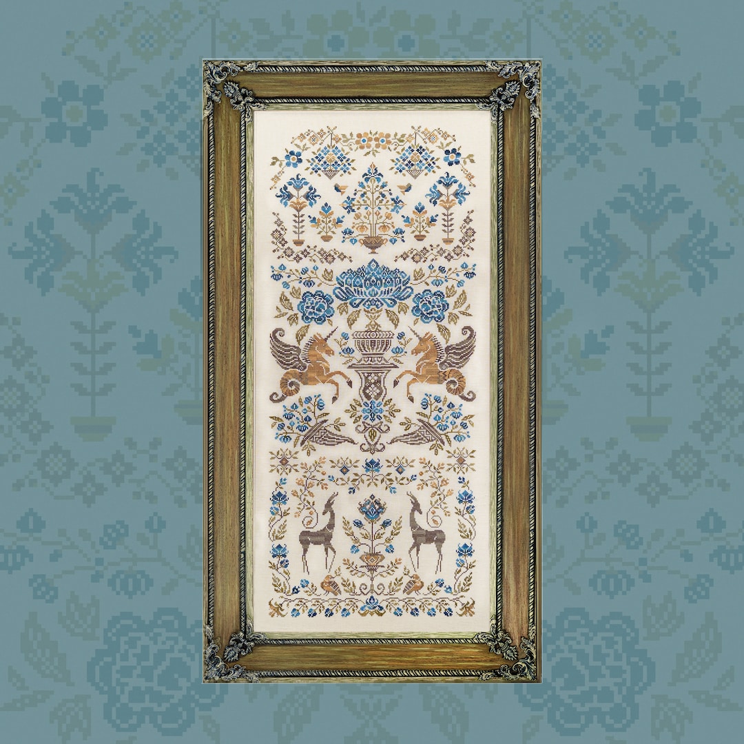 Digital Cross Stitch Pattern “wondrous Garden Custodians” Owlforest - Etsy