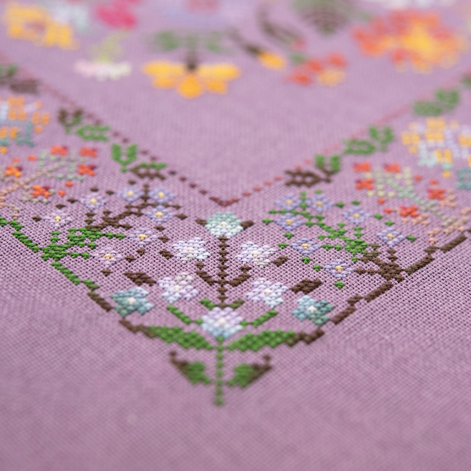 Digital Cross Stitch Pattern autumn Flowers Owlforest - Etsy