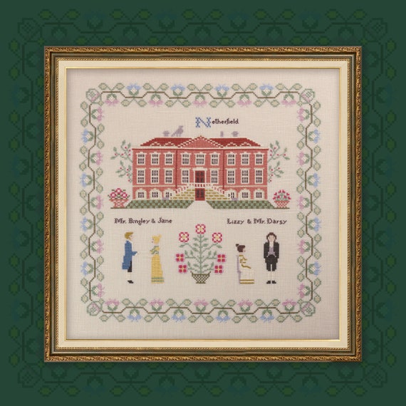 Digital Cross Stitch Pattern pride and Prejudice. Part Two. - Etsy