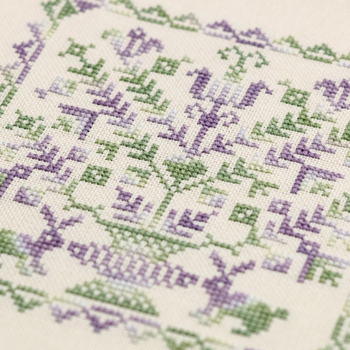 Digital Cross Stitch Pattern patchwork Calendar Owlforest - Etsy