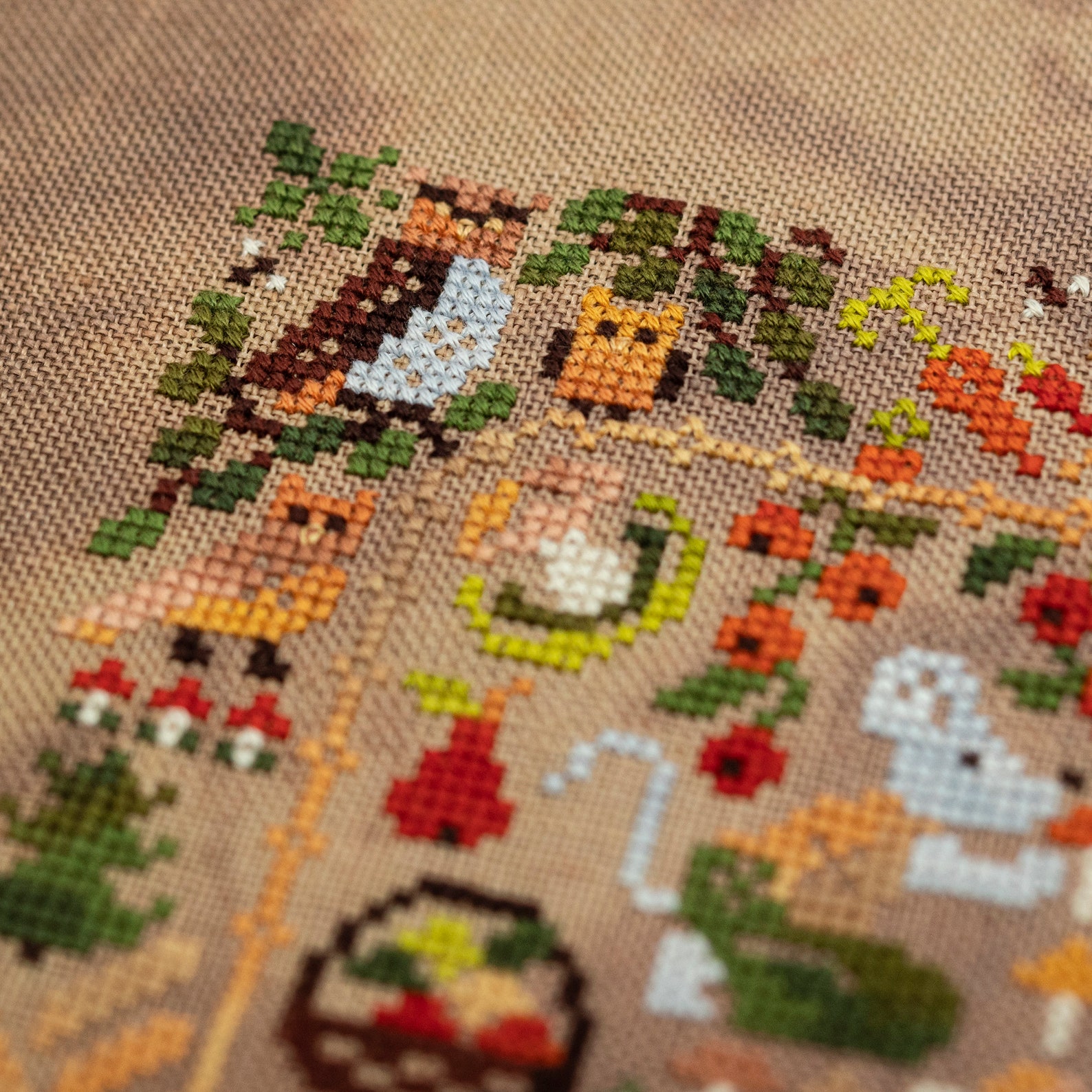 Digital Cross Stitch Pattern “the Little Wood Folk. Mice” Owlforest - Etsy