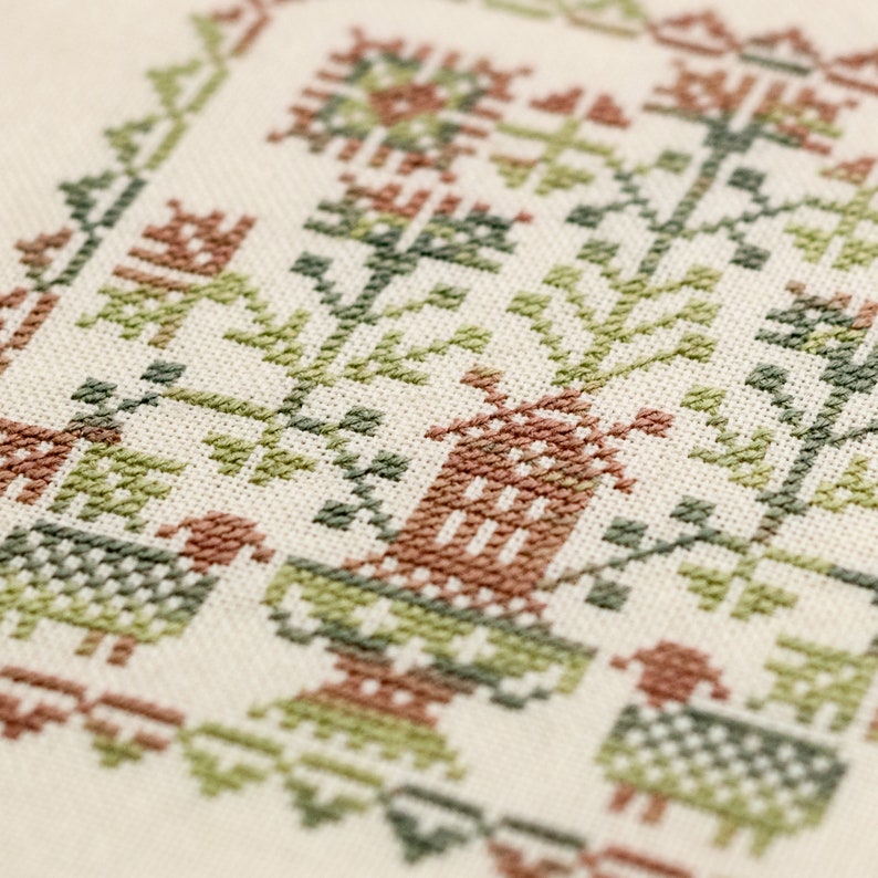 Digital Cross Stitch Pattern patchwork Calendar Owlforest - Etsy