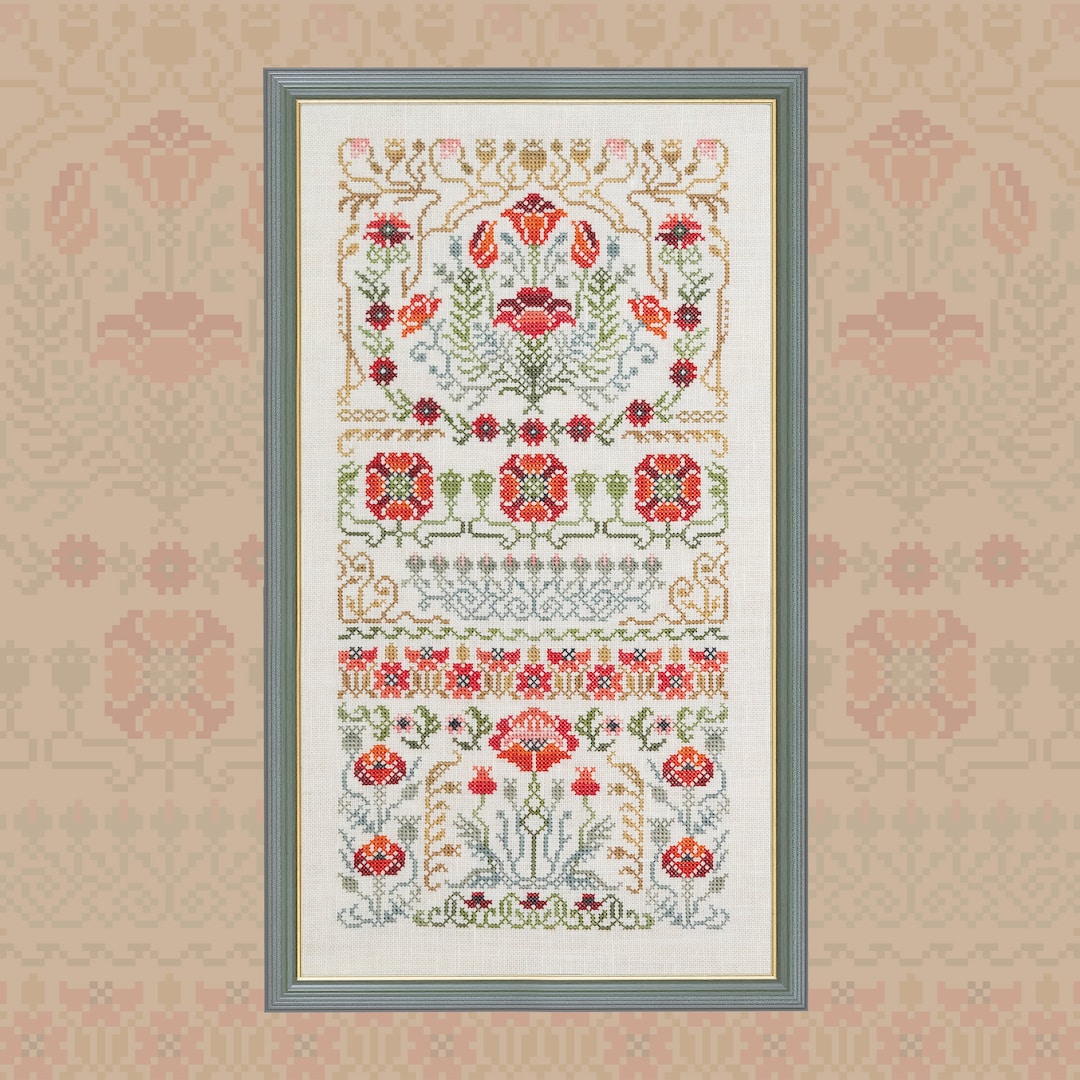 Digital Cross Stitch Pattern “gorgeous Poppy” Owlforest - Etsy
