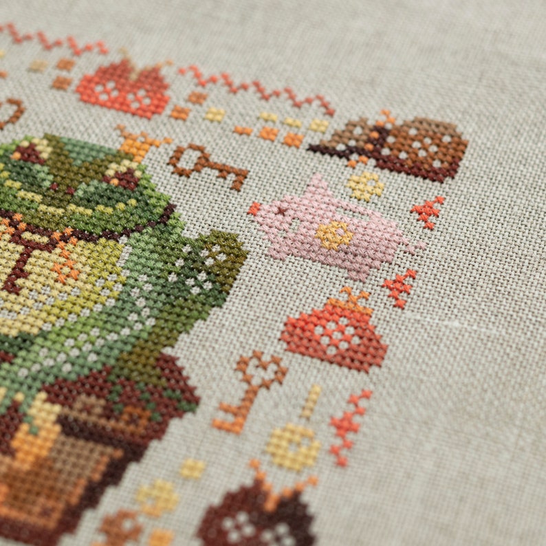 Digital Cross Stitch Pattern “thrifty Toad” Owlforest - Etsy