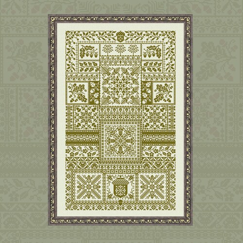 Digital Cross Stitch Pattern everflowering Garden Owlforest - Etsy