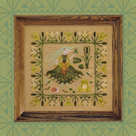 Digital Cross Stitch Pattern kikimora Bolotnaya or swamp - Etsy