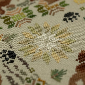 Digital Cross Stitch Pattern “bear Forest” Owlforest - Etsy